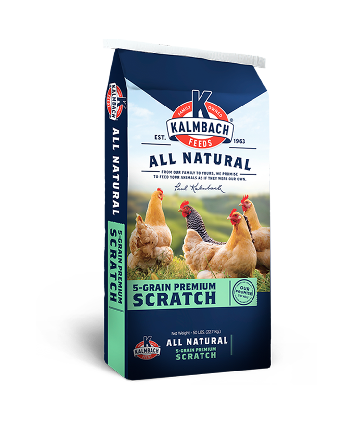 Kalmbach Feeds All Natural 5-Grain Premium Scratch Chicken Feeds 50lb ...